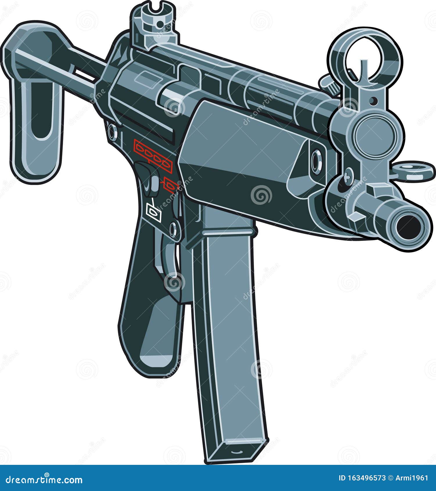 Mp5 Gun Drawing