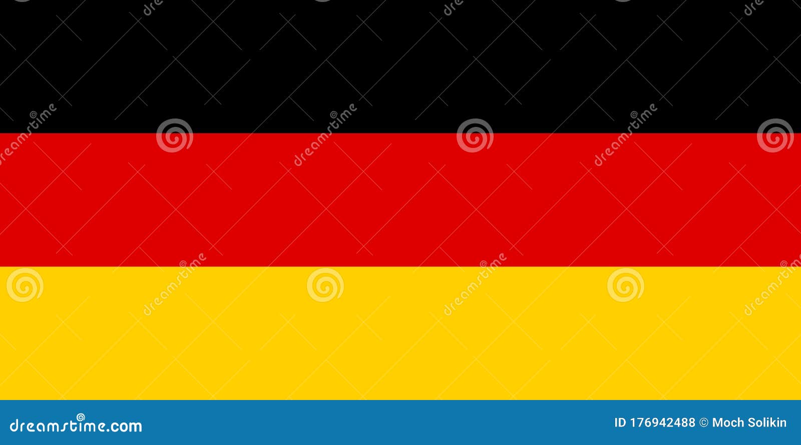 The German National Flag is Isolated in Official Colors Stock Vector ...