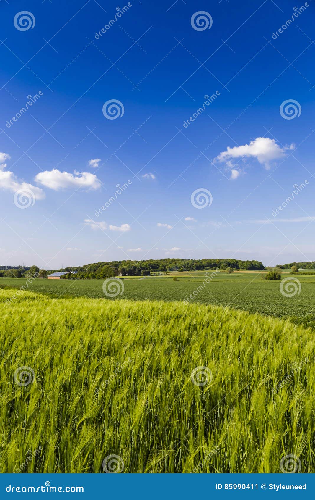 German Nature Conservation Area Shield In Front Of A Moor Landscape ...