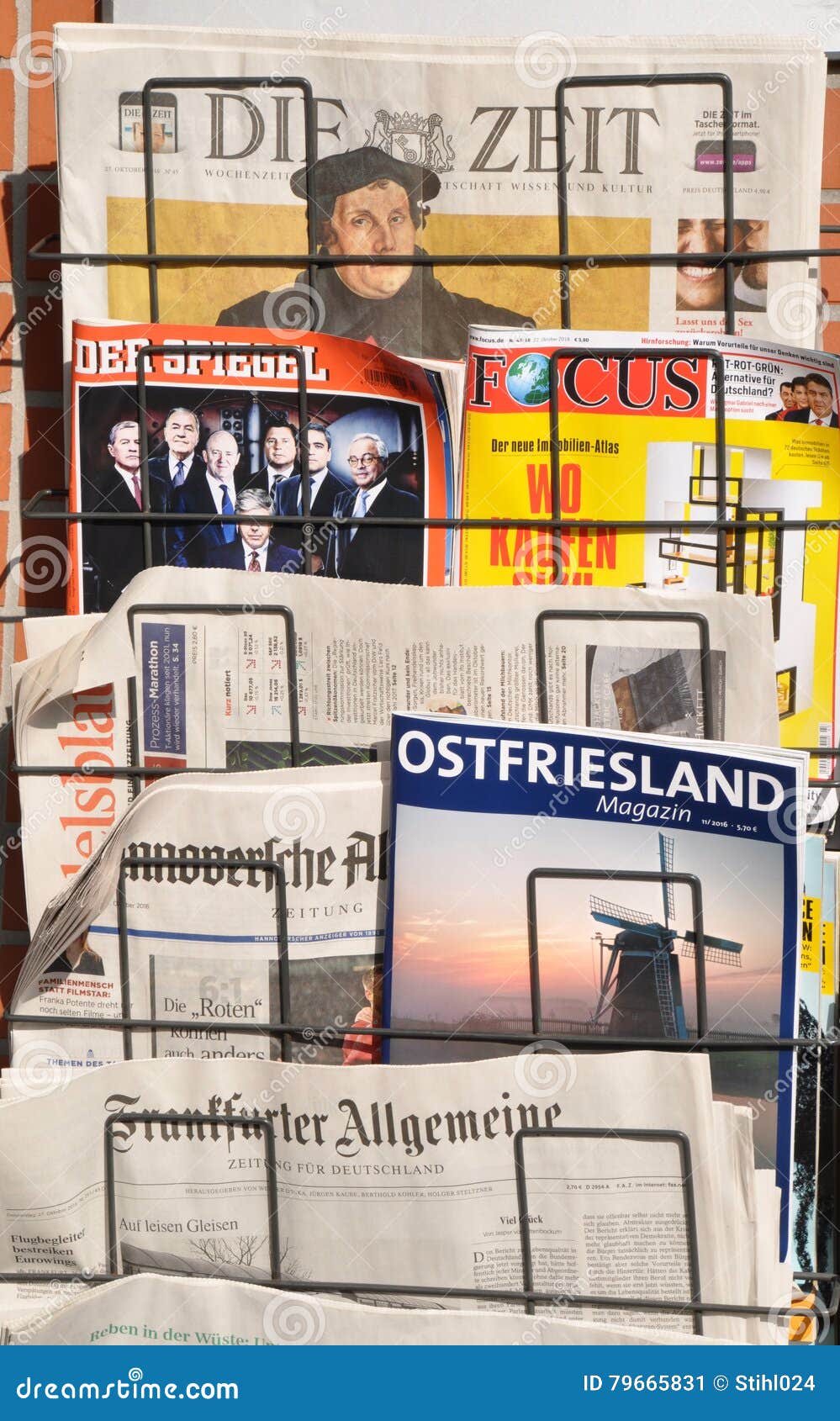 German daily newspaper editorial photo. Image of paper - 79665831