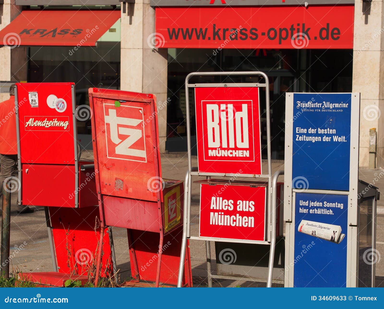German newspapers editorial stock photo. Image of street - 34609633