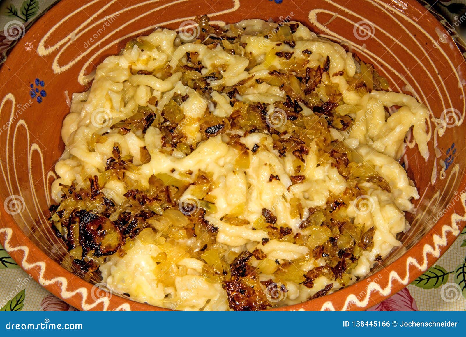 German Noodle Called Spaetzle in a Bowl Stock Photo - Image of selfmade ...