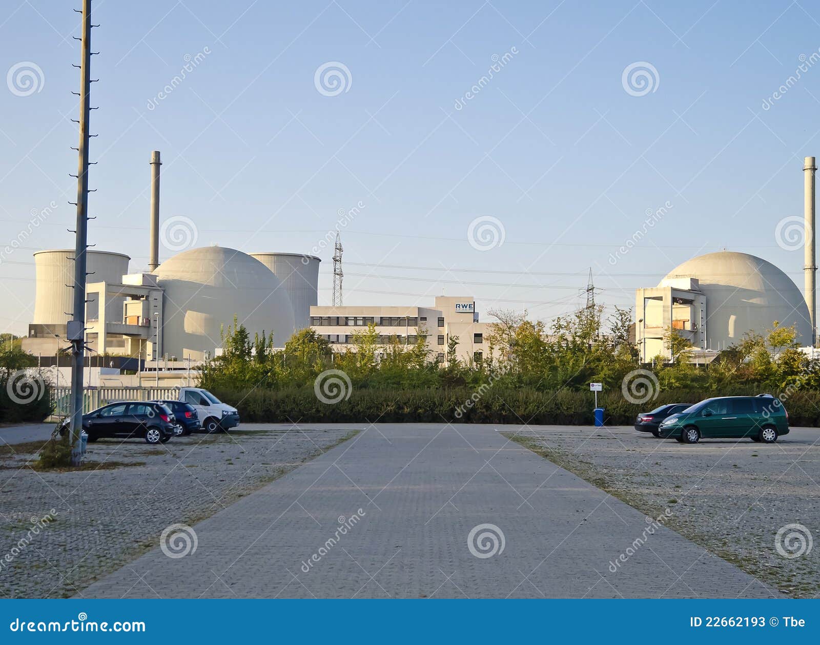 German Nuclear Power Station Editorial Stock Photo - Image of stone ...