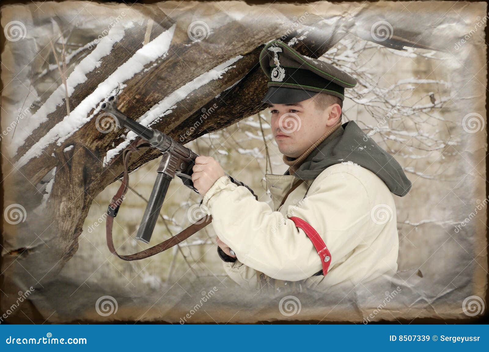 German officer of WW2 stock image. Image of flame, invasion - 8507339