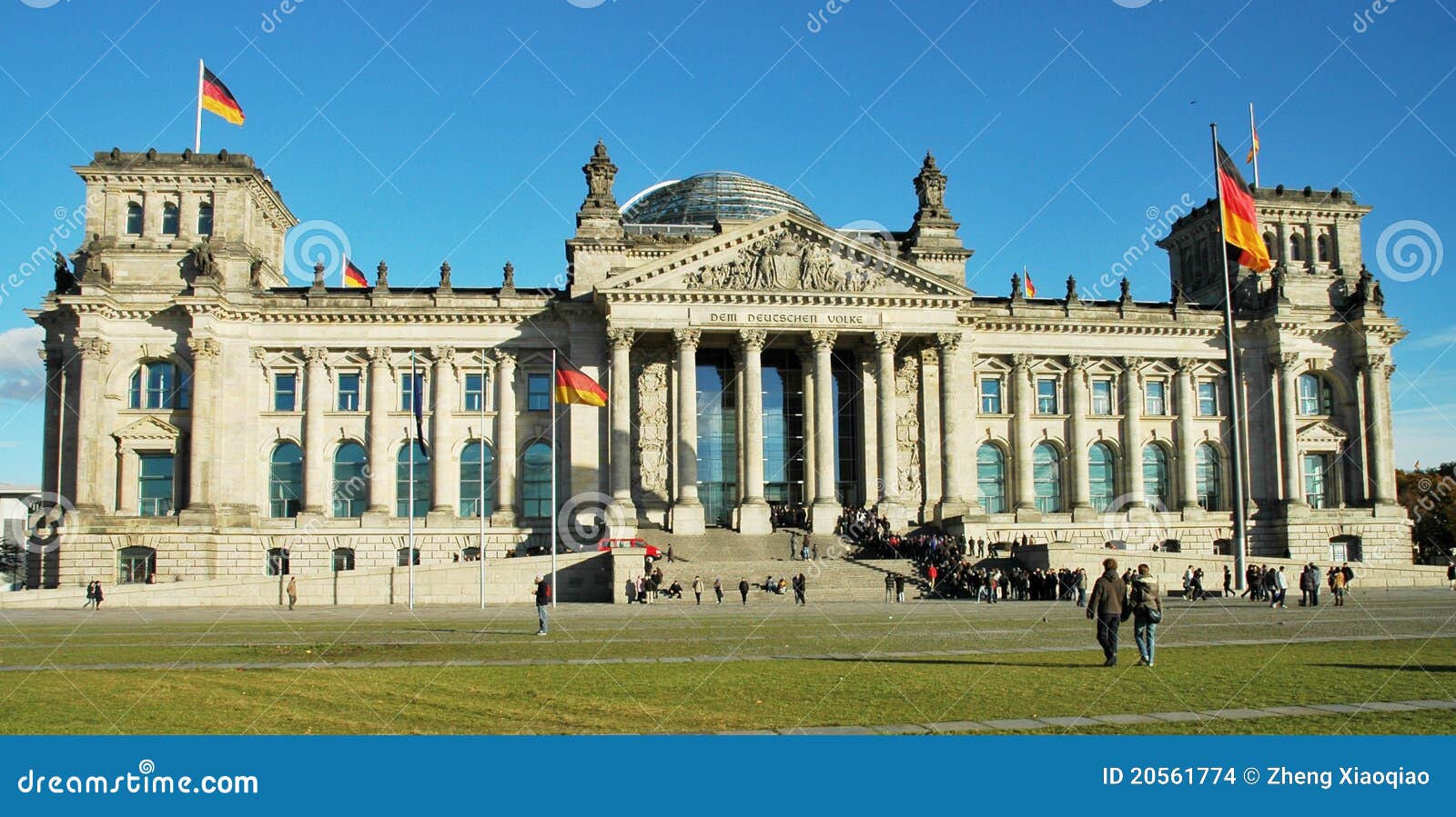 German Parliament in Berlin Editorial Stock Image - Image of dome ...