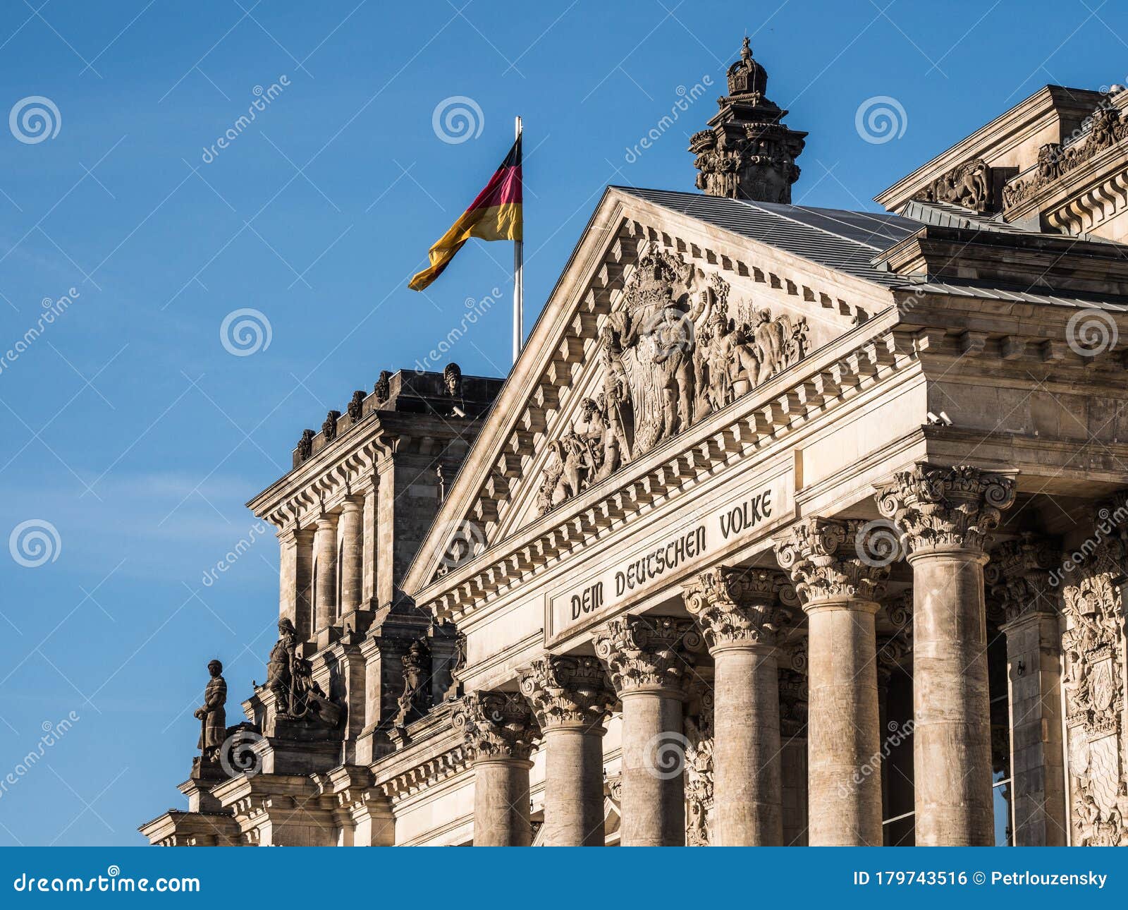 German Parliament Building Reichstag in Berlin Stock Photo - Image of ...
