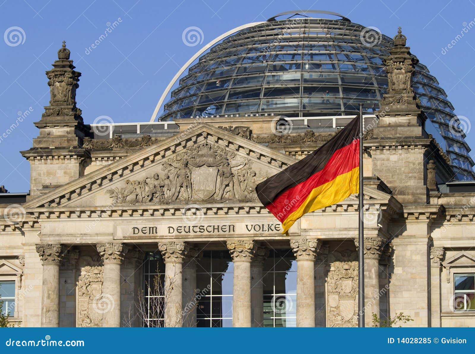 German Parliament House stock image. Image of destination - 14028285