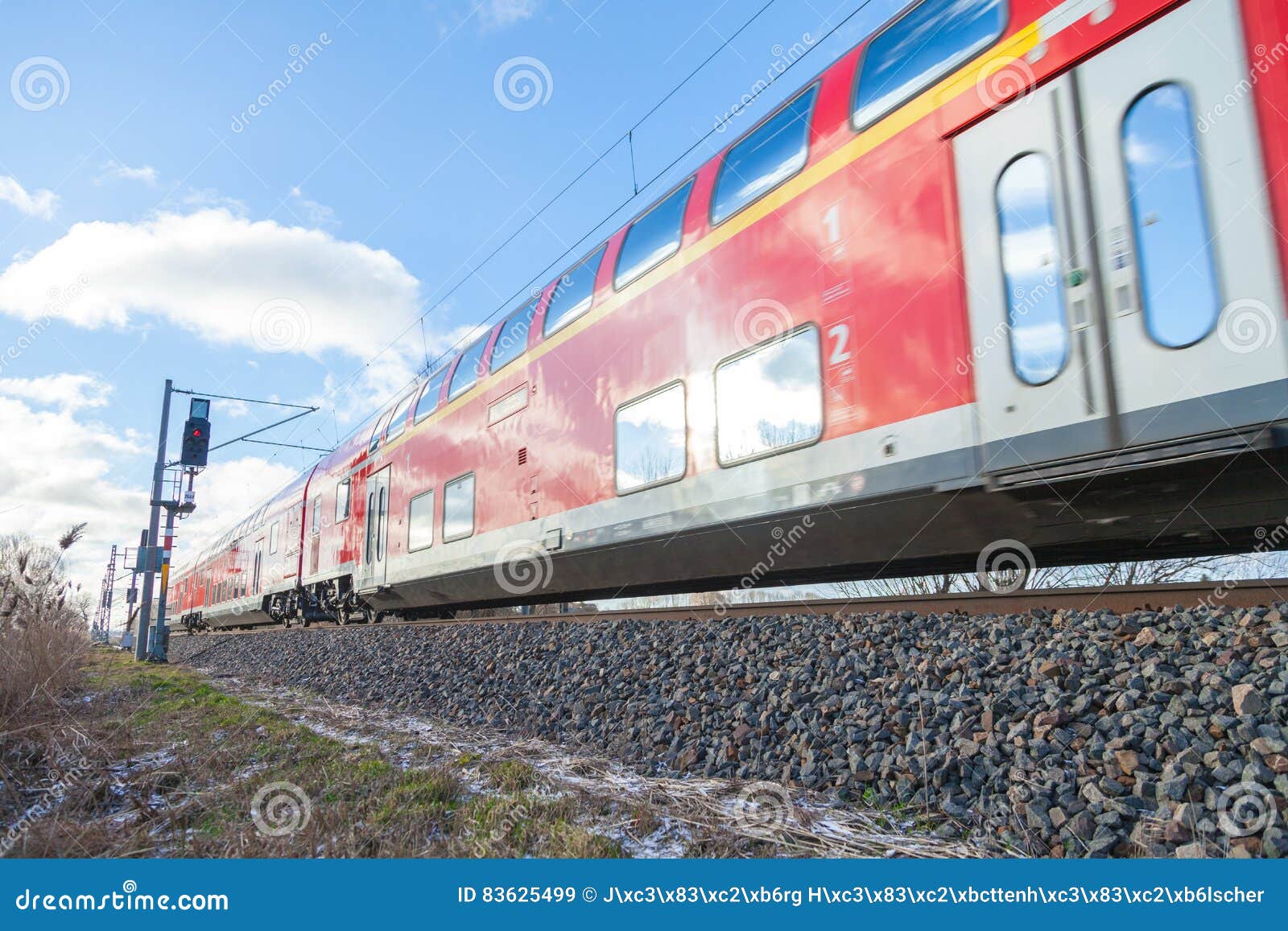 German passenger train stock image. Image of logistic - 83625499