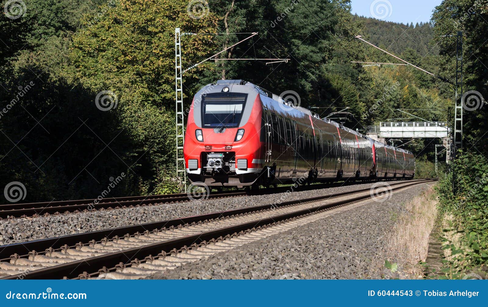 German passenger train stock image. Image of green, local - 60444543