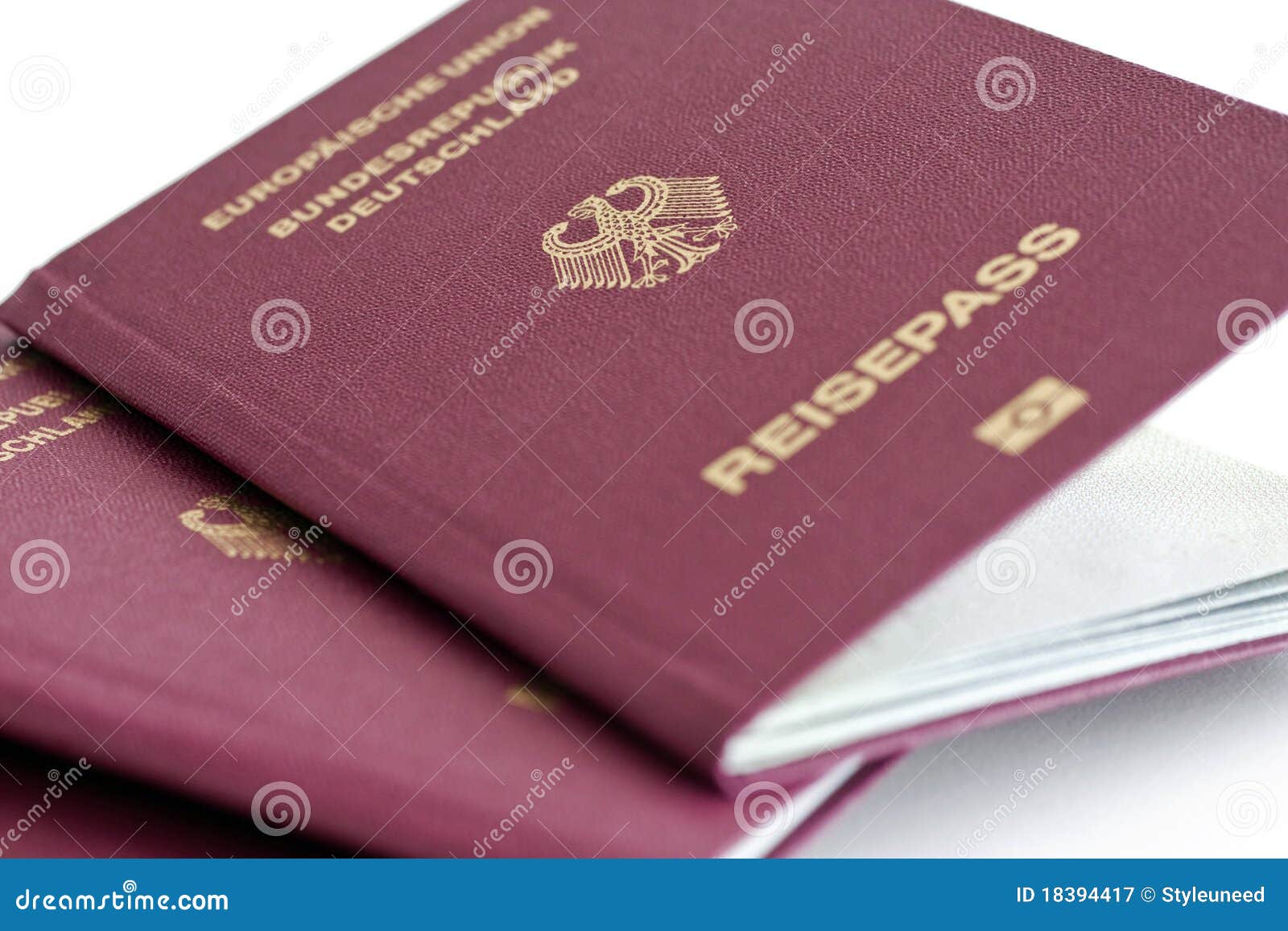 German Passport 02 stock image. Image of identification - 18394417