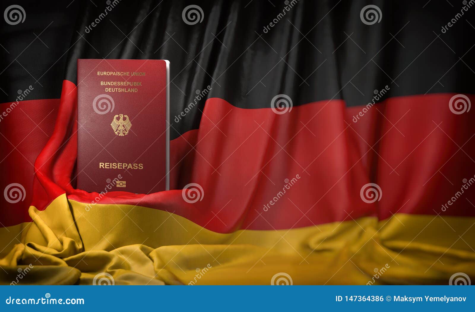 German Passport on the Flag of Germany. Getting a German Passport ...