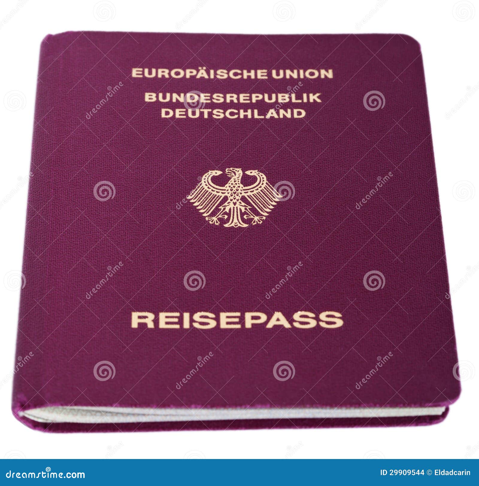 Isolated German Passport stock photo. Image of identity - 29909544