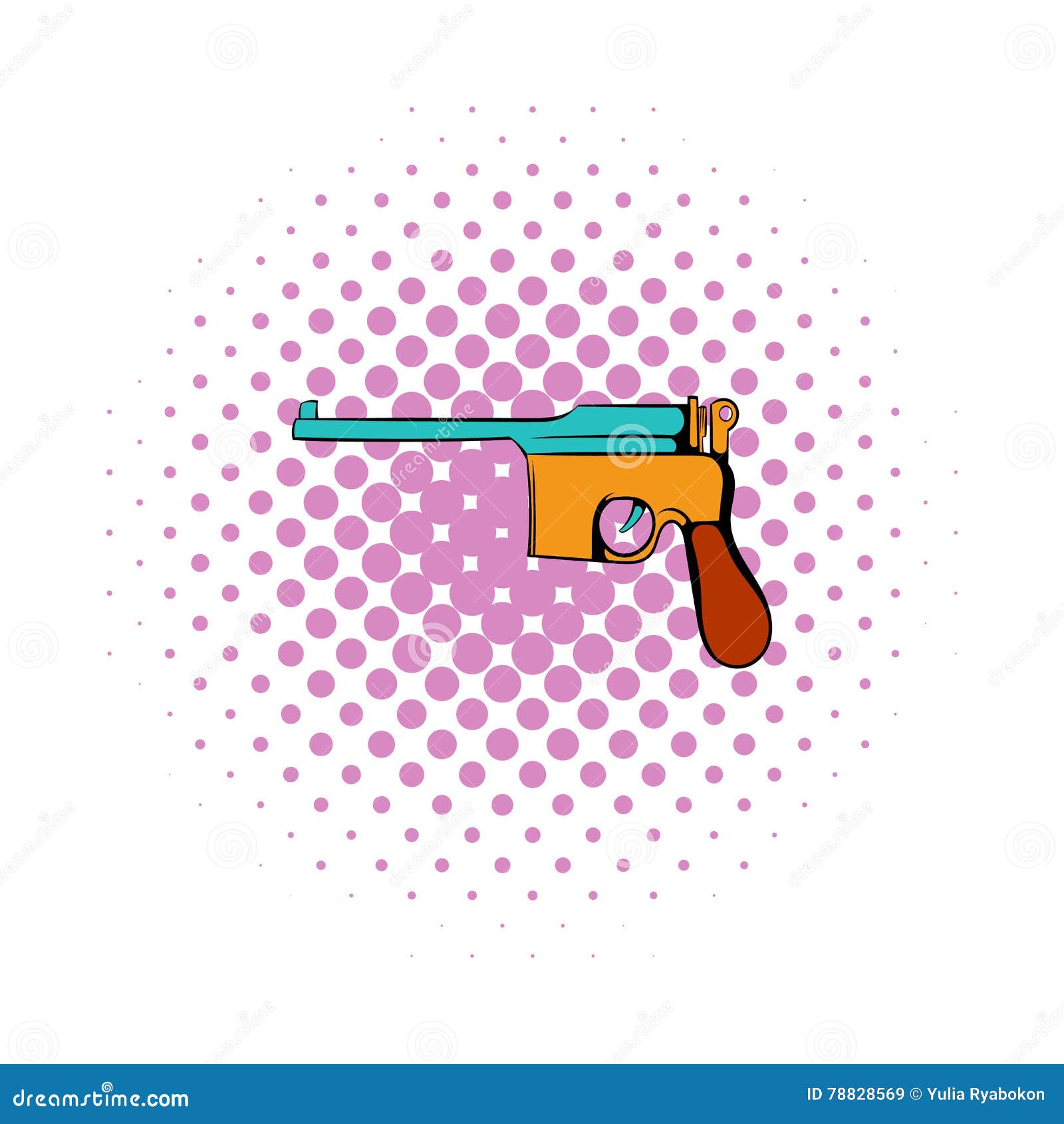 Pistol Comics Icon Royalty-Free Stock Photography | CartoonDealer.com ...