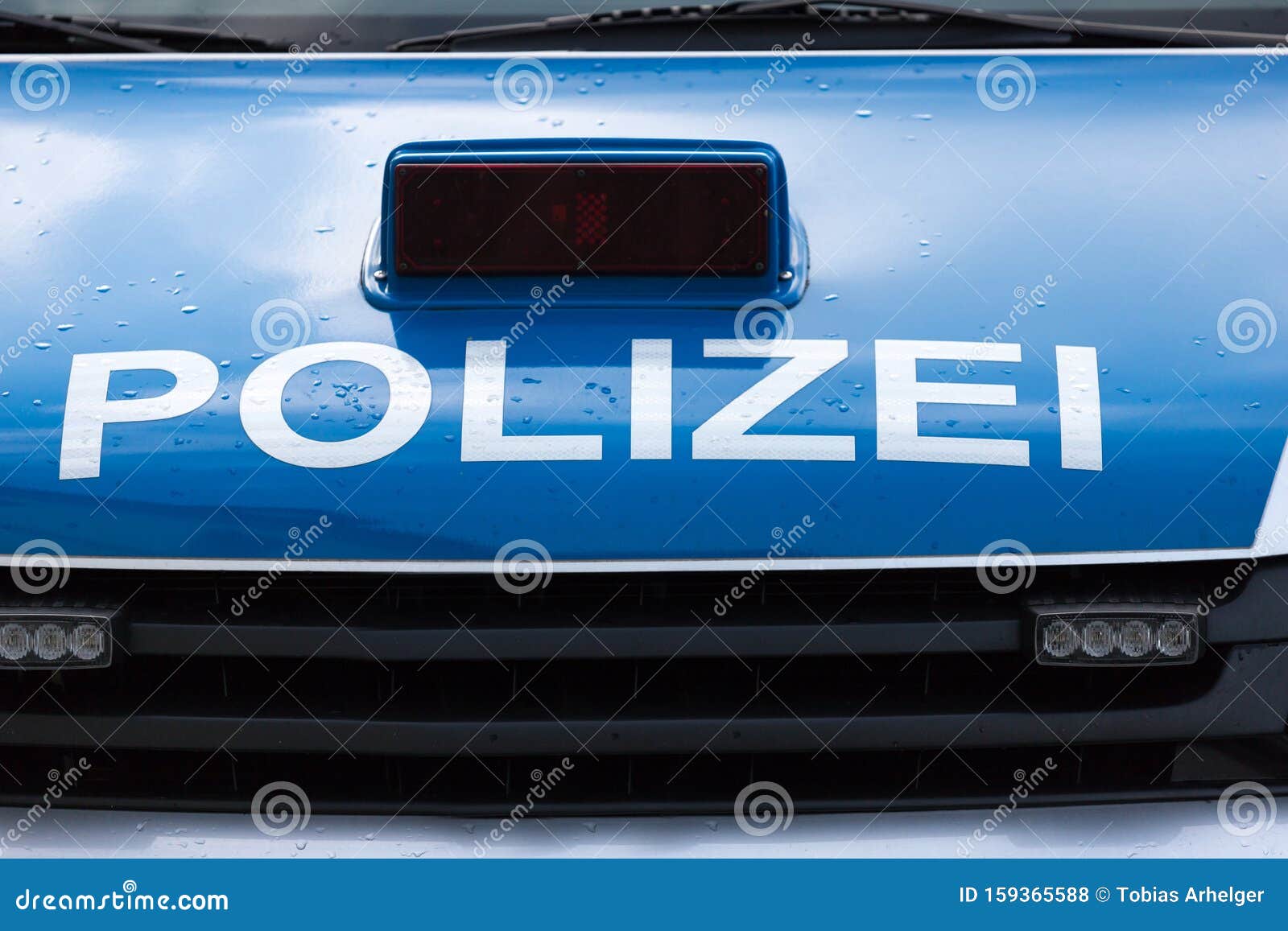 German police car close up stock photo. Image of auto - 159365588