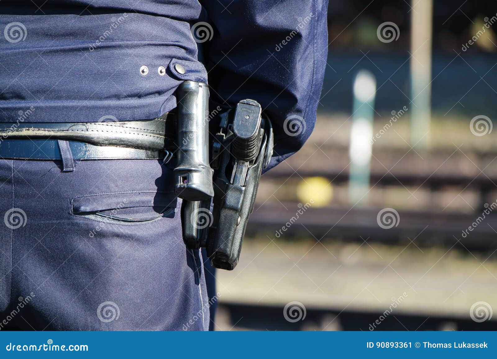 German police man with gun stock image. Image of arrest - 90893361