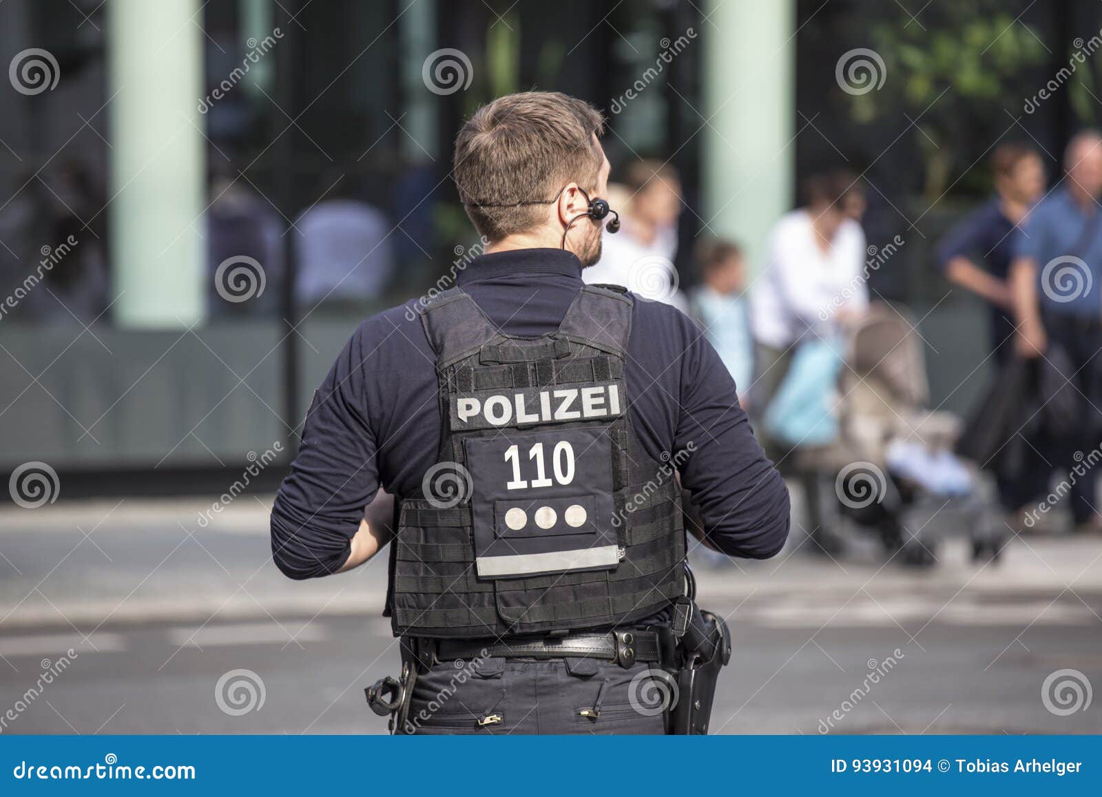 German Police Officer on Duty Editorial Stock Image - Image of duty ...