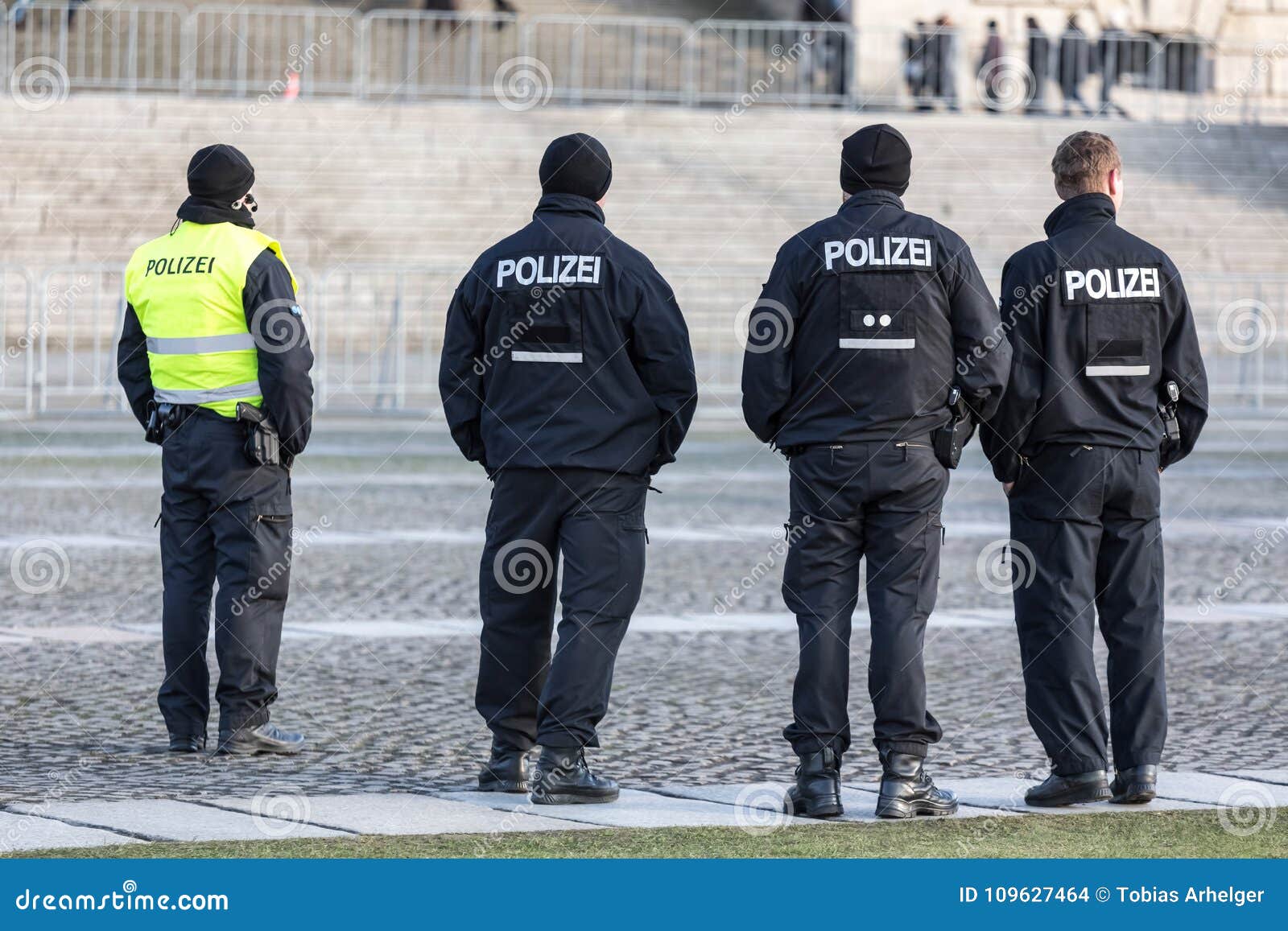 German police officers editorial stock image. Image of surveillance ...