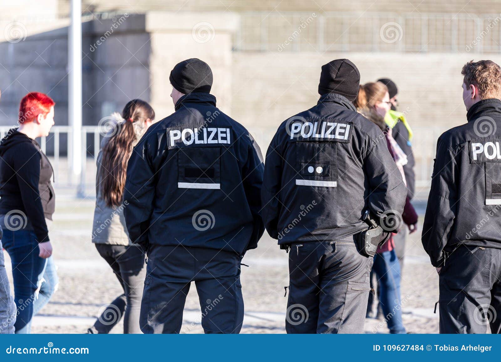 German police officers editorial stock image. Image of security - 109627484