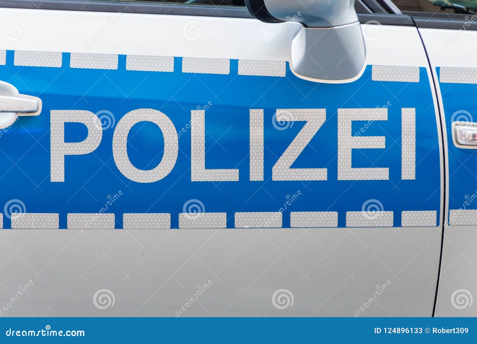 German Polizei Car Label Badge on the Patrol Car Editorial Stock Photo ...
