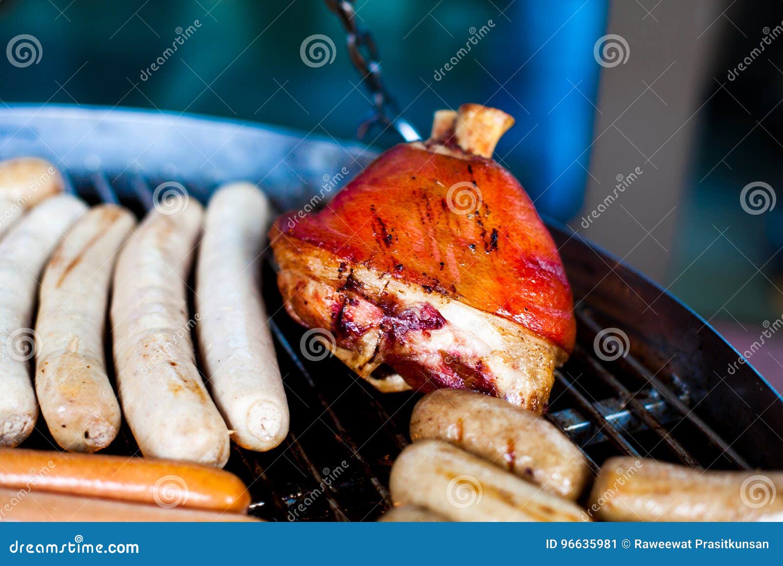 German pork leg stock image. Image of baked, meat, food - 96635981