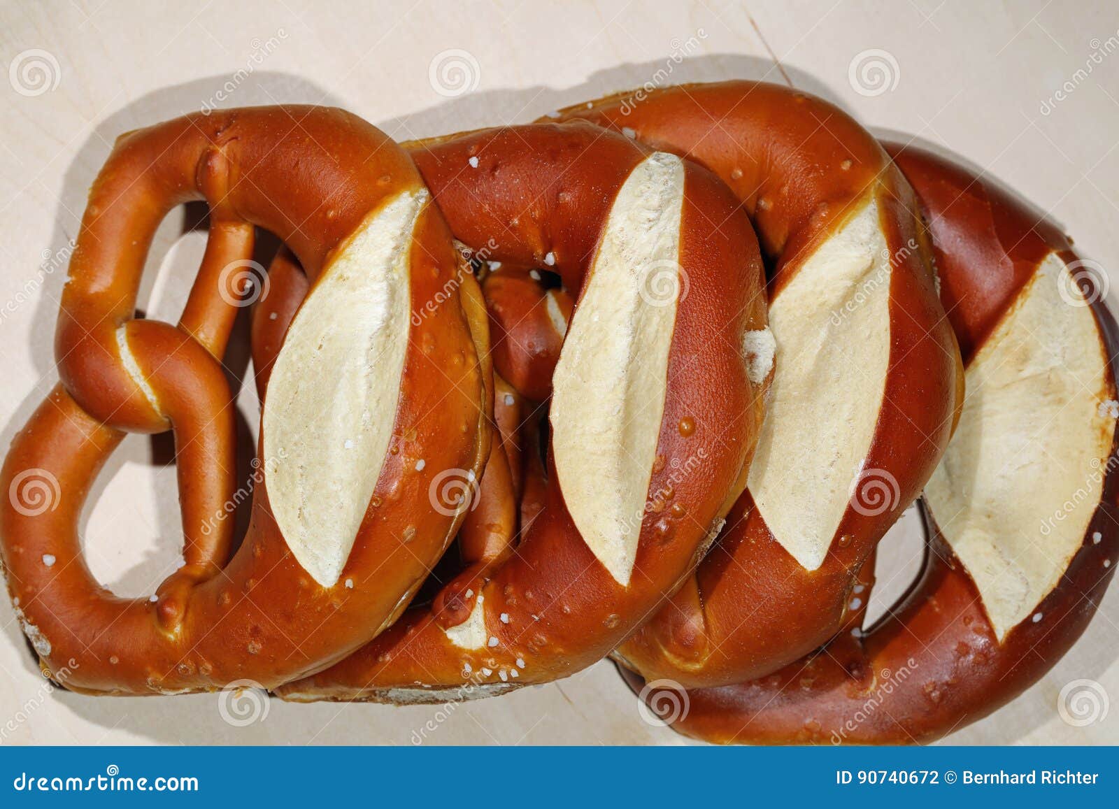 German Pretzel closeup stock photo. Image of gourmet - 90740672