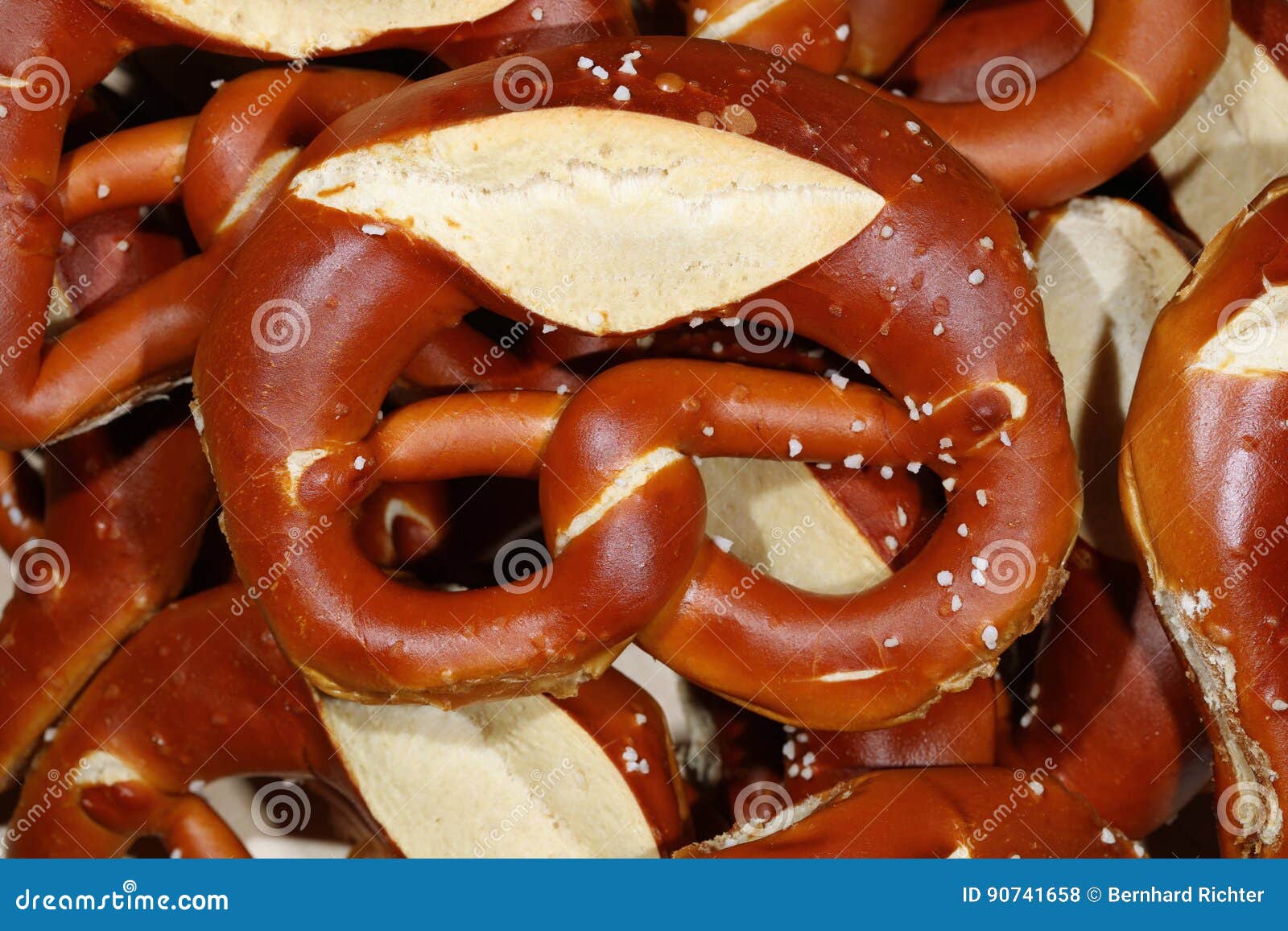 German Pretzel closeup stock photo. Image of buffet, called - 90741658