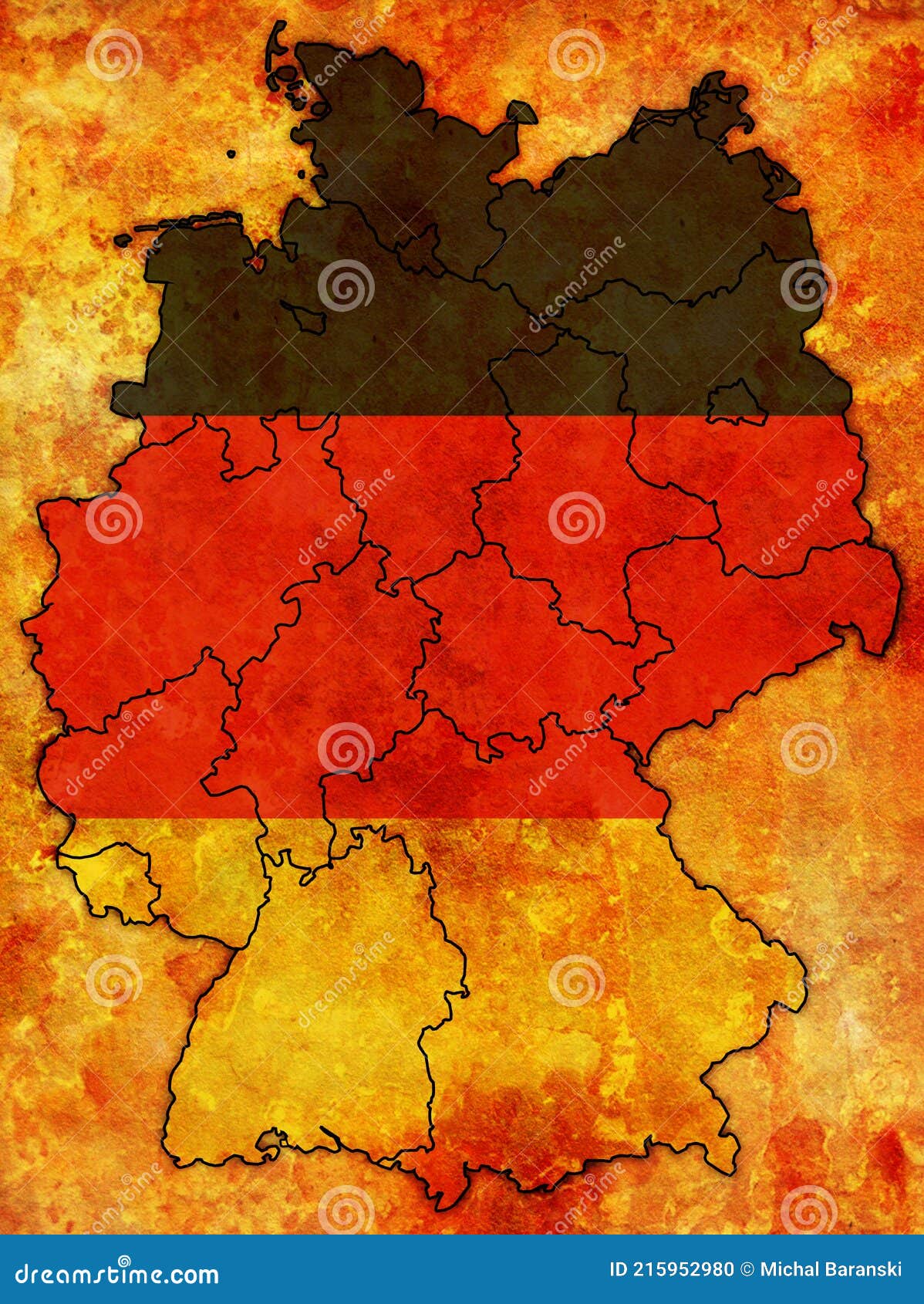 German provinces stock illustration. Illustration of clipping - 215952980