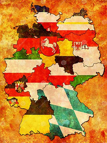 German provinces(states stock illustration. Illustration of bundesland ...