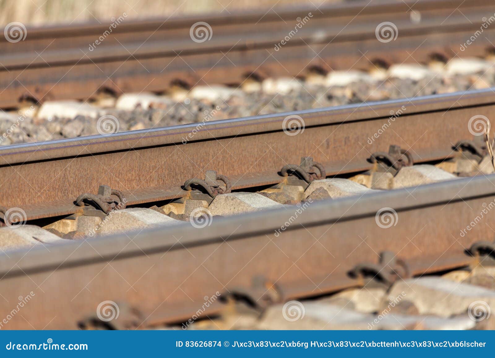 German rail road line stock photo. Image of steel, german - 83626874