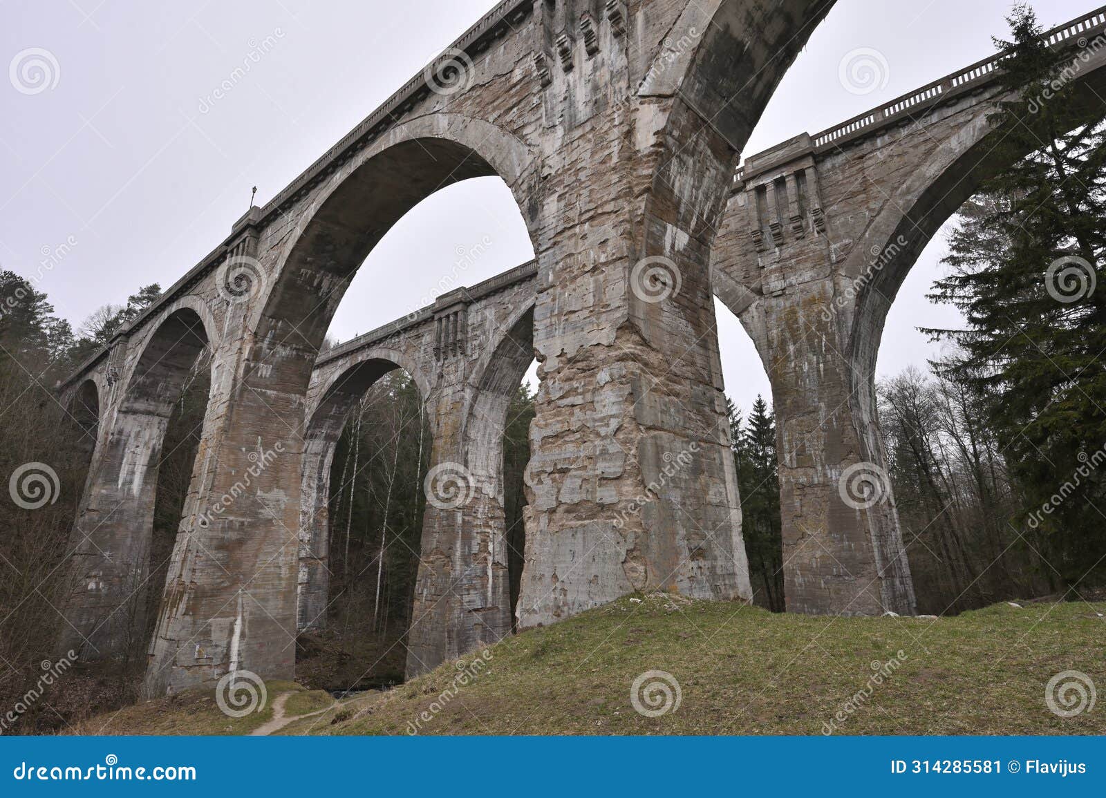 German Railway Bridges in Stanczyki, Poland Stock Image - Image of ...