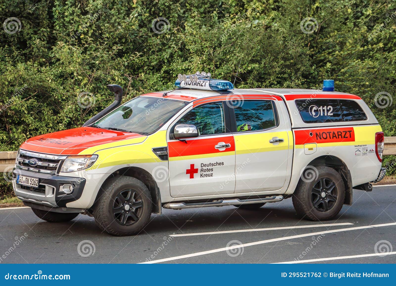 German Red Cross Emergency Ambulance Editorial Photography - Image of ...