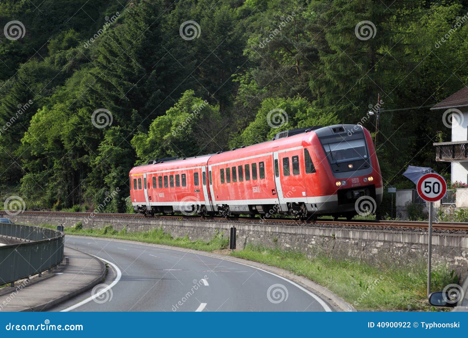 German regional train editorial photography. Image of runkel - 40900922