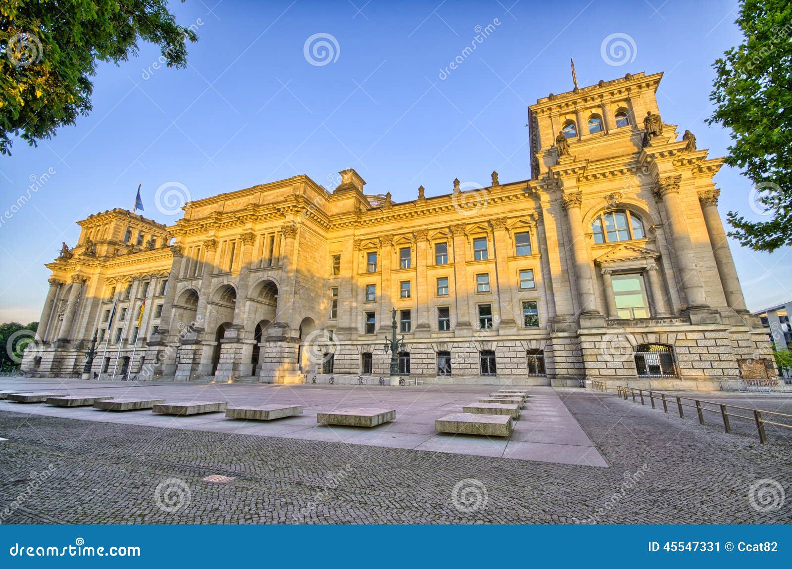 German Reichstag Building during the Sunrise, Berlin, Germany Stock ...