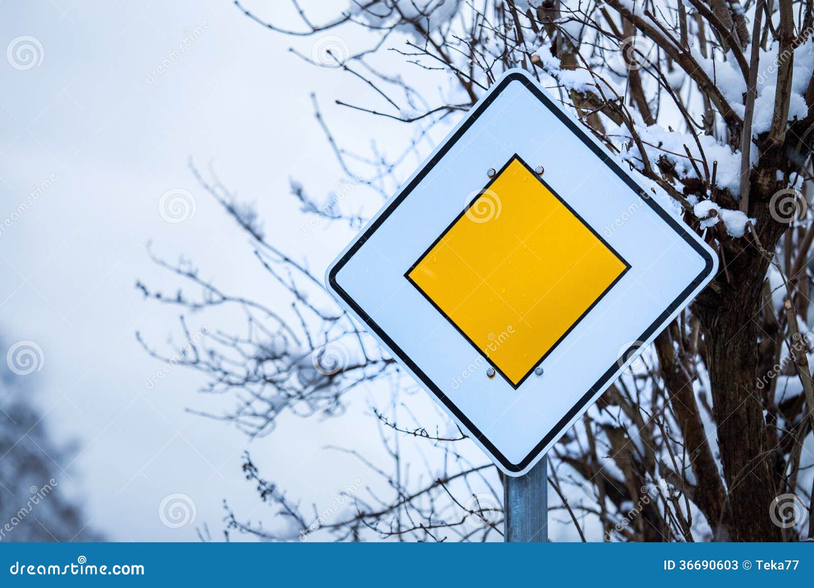 German right of way sign stock image. Image of culture - 36690603