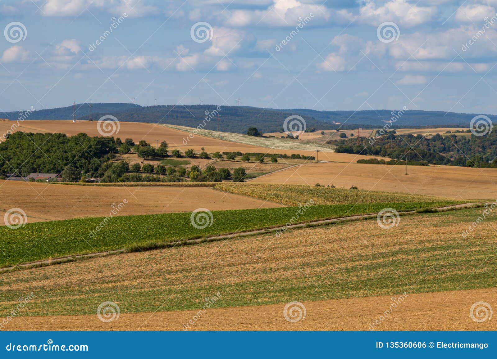 German Rural Landscape Called Kraichgau Stock Photo - Image of bouquet ...