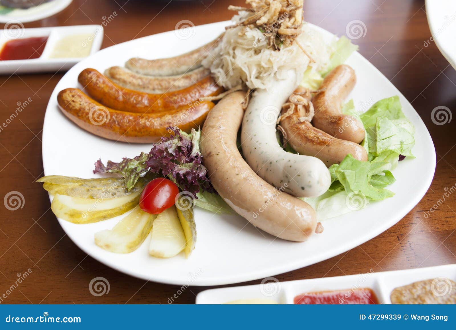 German Sausage Plate Vertical Royalty-Free Stock Photo | CartoonDealer ...