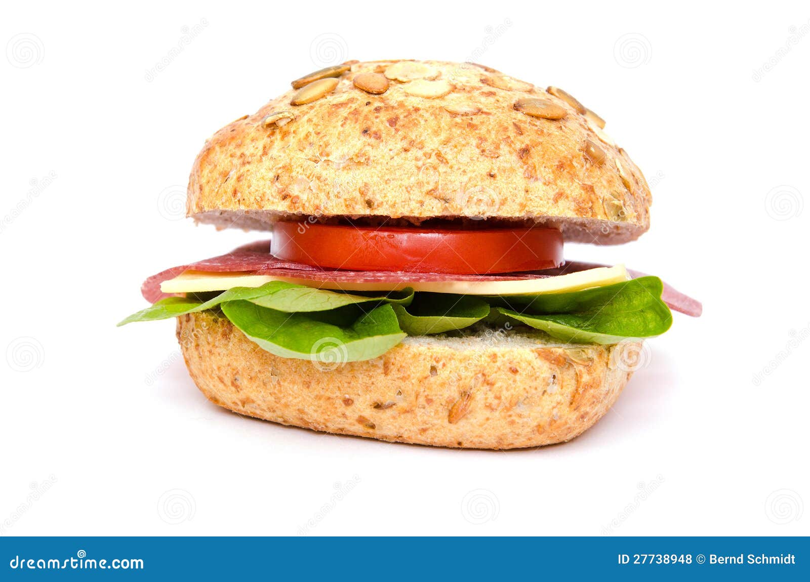 German sausage sandwich stock photo. Image of food, salad - 27738948