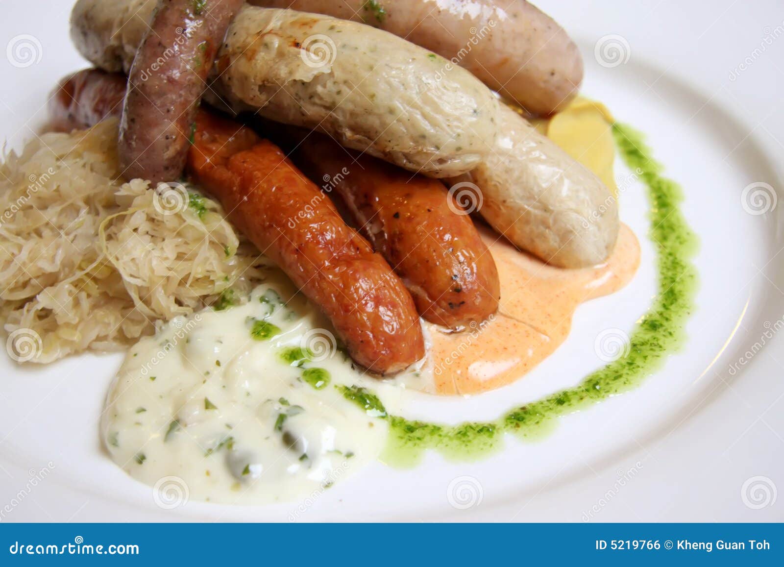 German sausages stock photo. Image of plate, food, weiners - 5219766