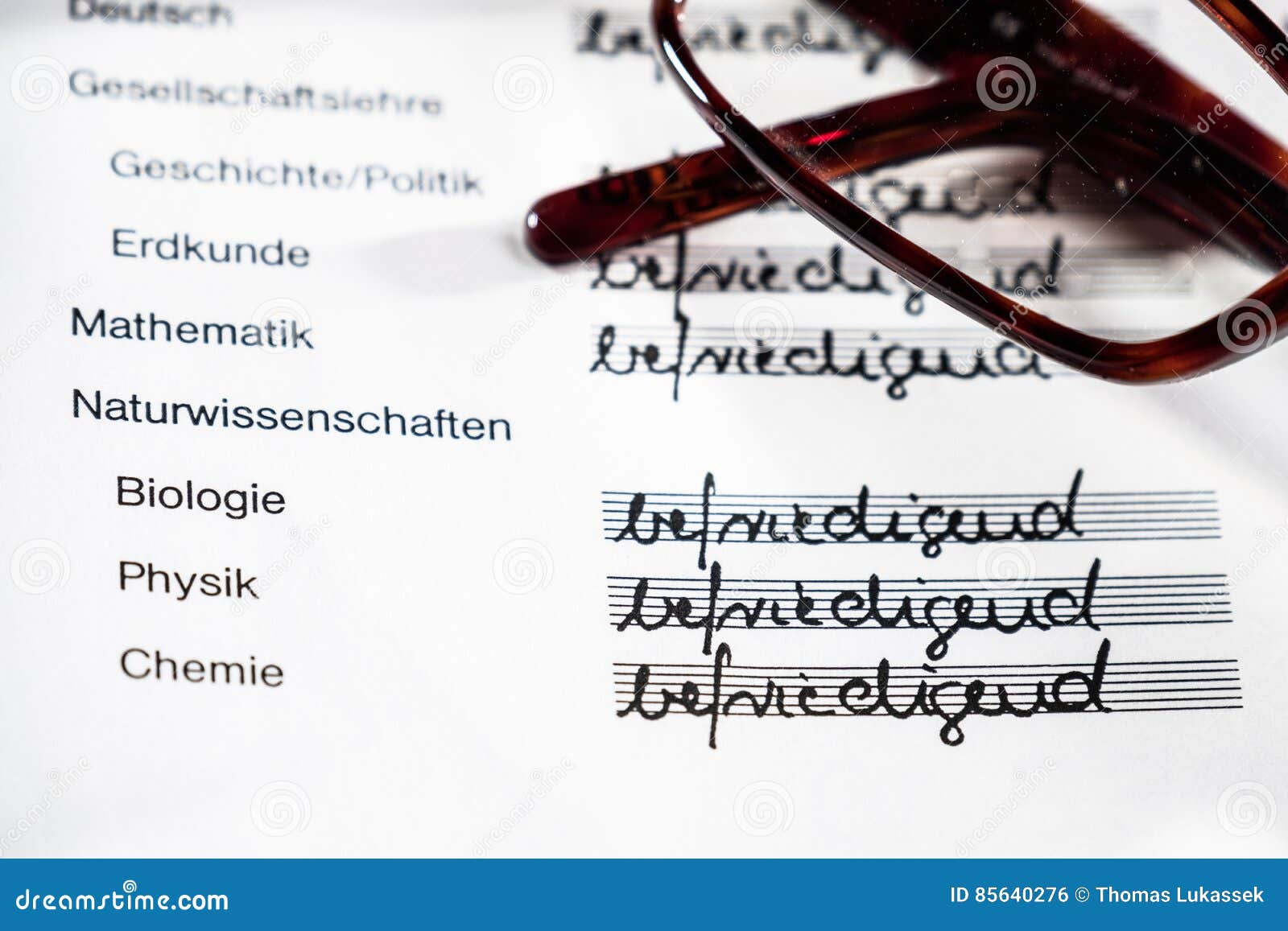 German School Certificate Royalty-Free Stock Photo | CartoonDealer.com ...