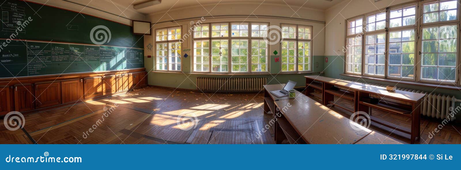Teacher Shortage In German Schools: Old Blackboard In An Empty ...