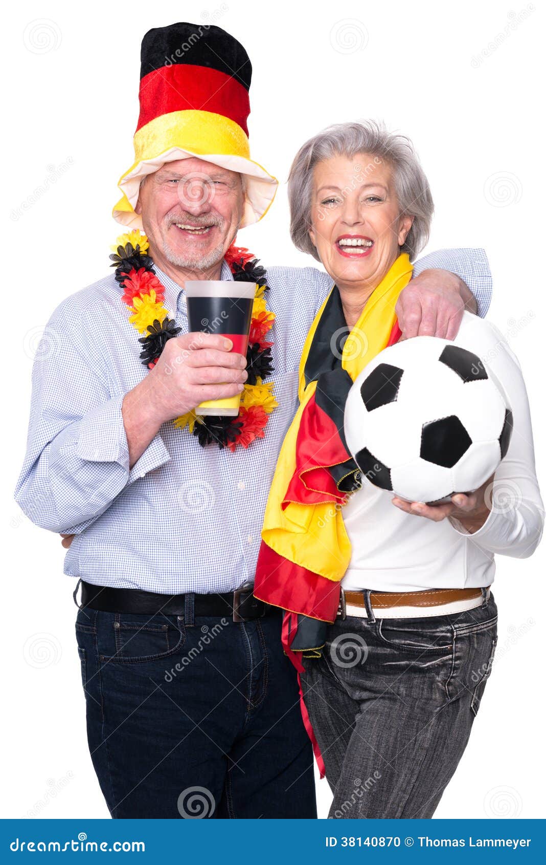 German senior sport fans stock photo. Image of beard - 38140870