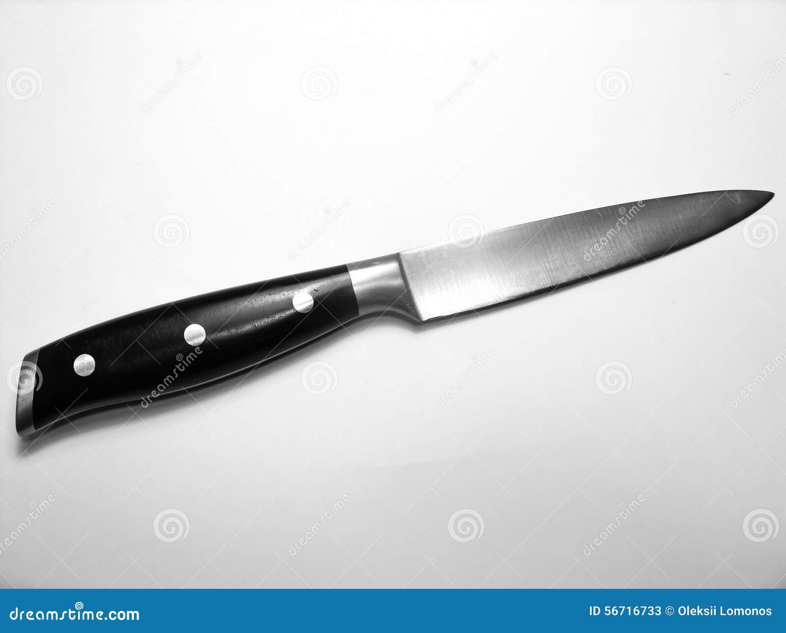 German Sharp Knife for Cutting the Product Stock Image - Image of gray ...