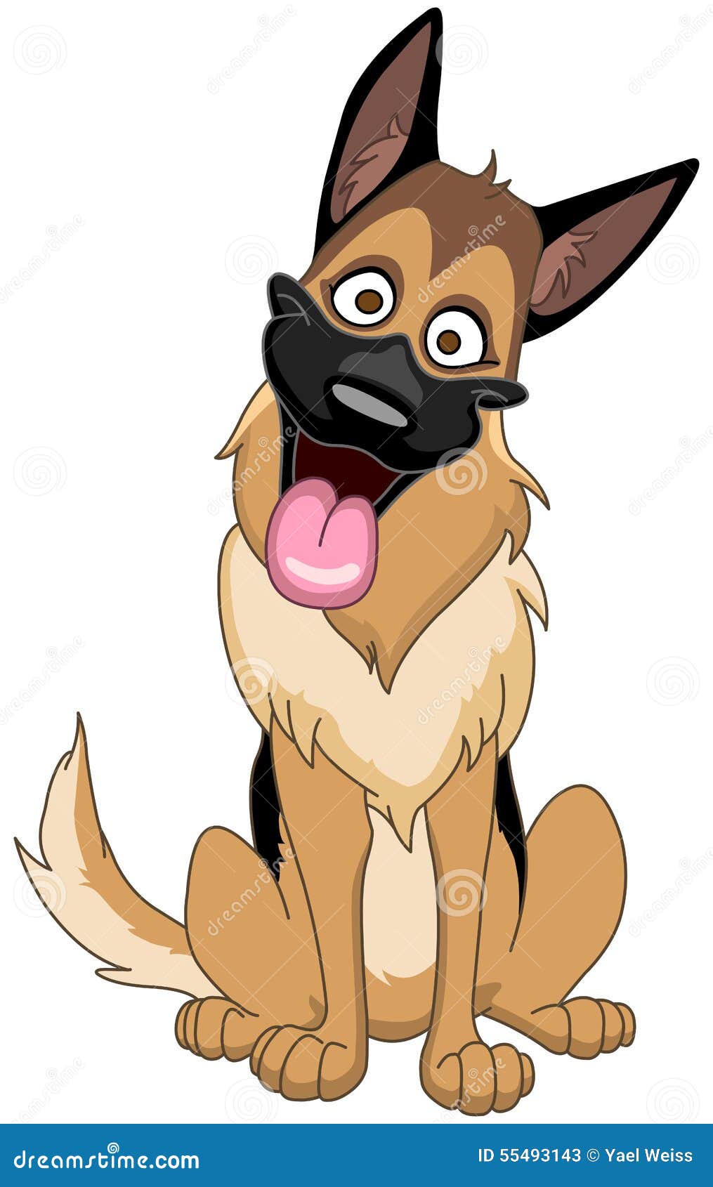 German Shepherd Dog Stock Vector - Image: 55493143