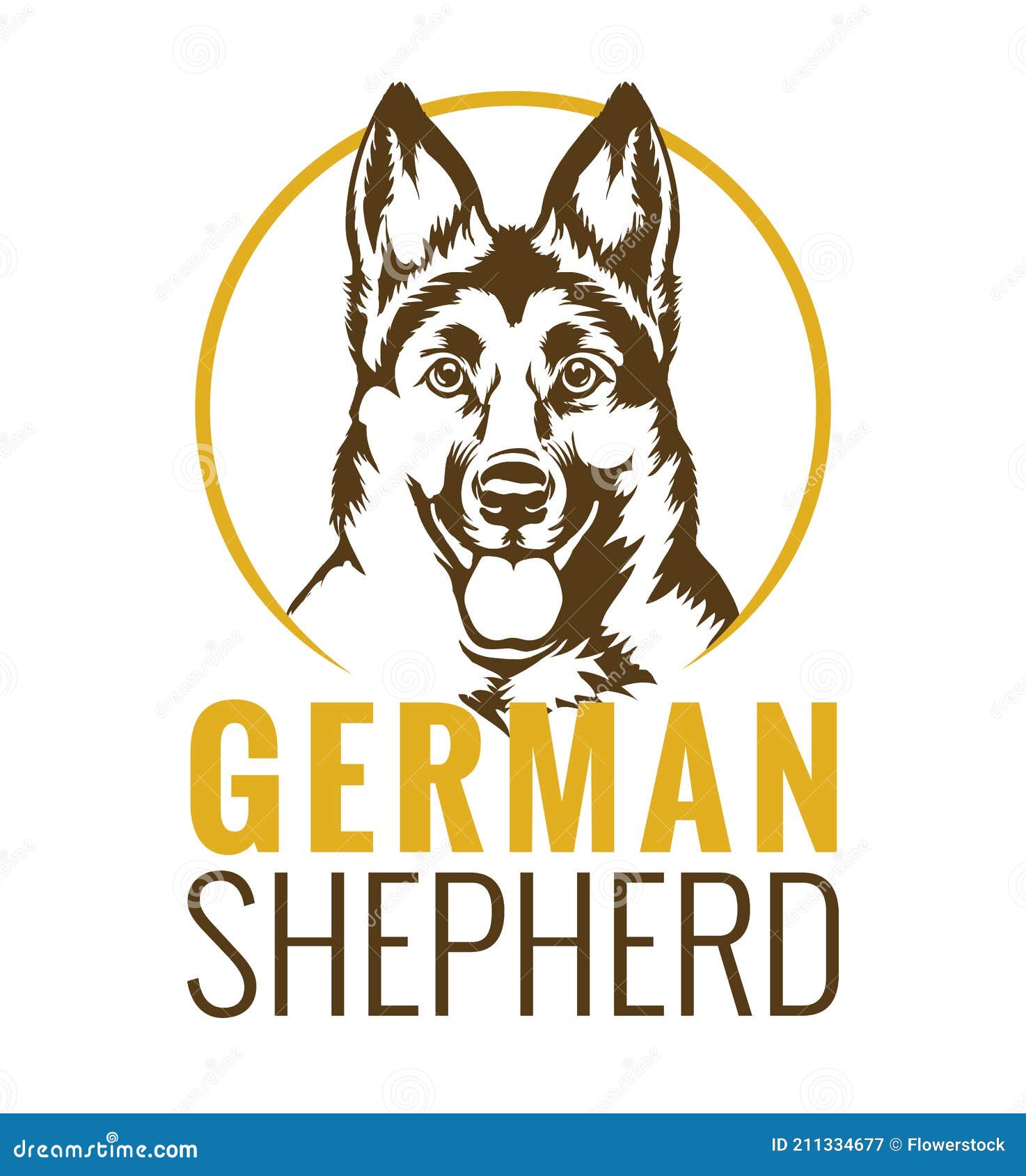 German Shepherd Logo Design