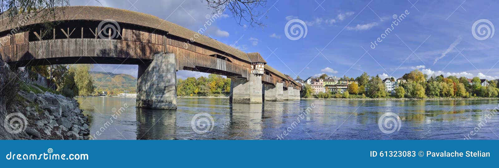 German Side and Bad Sackingen Stock Image - Image of river, romantic ...