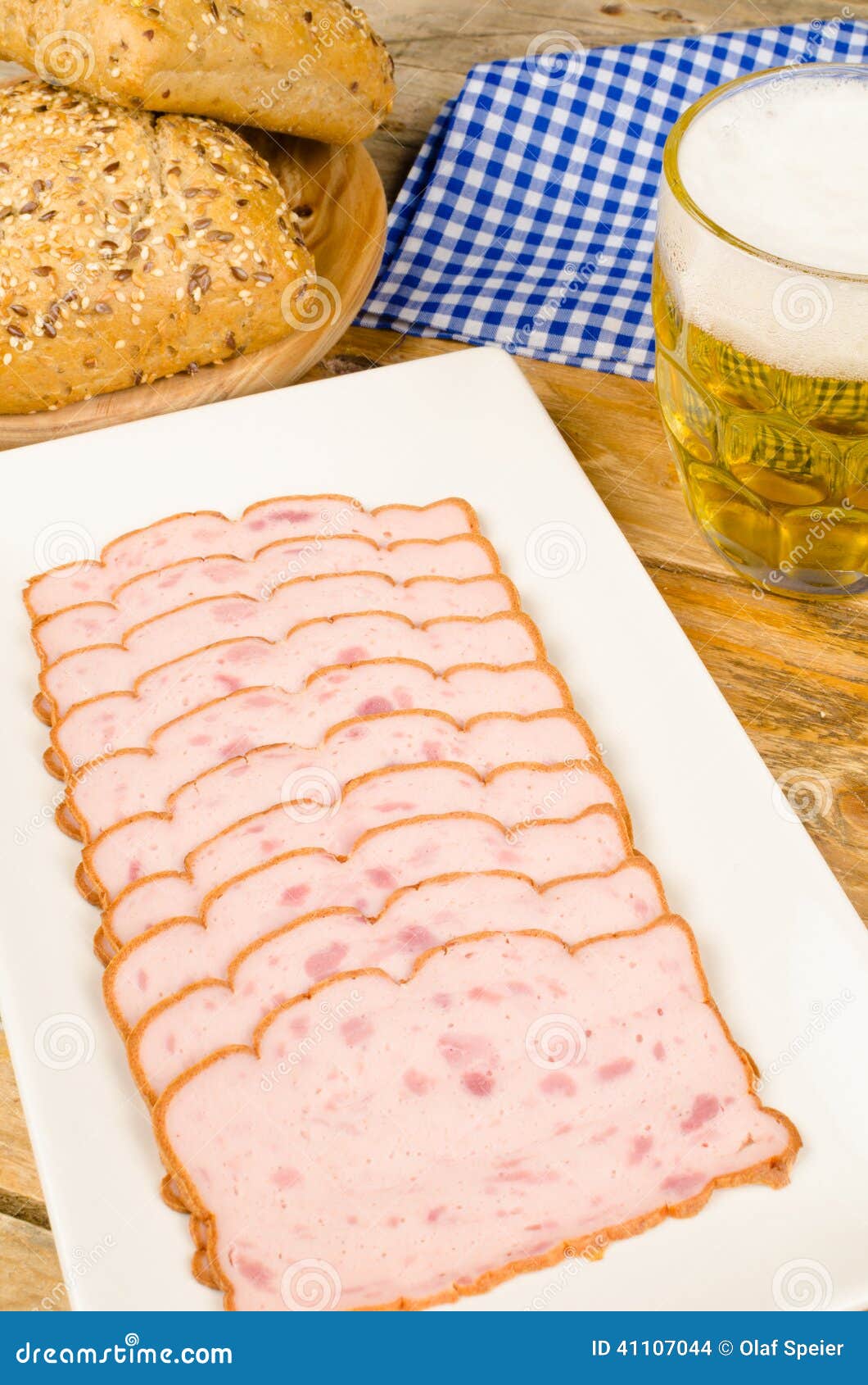 German snack stock photo. Image of pork, serving, slices - 41107044