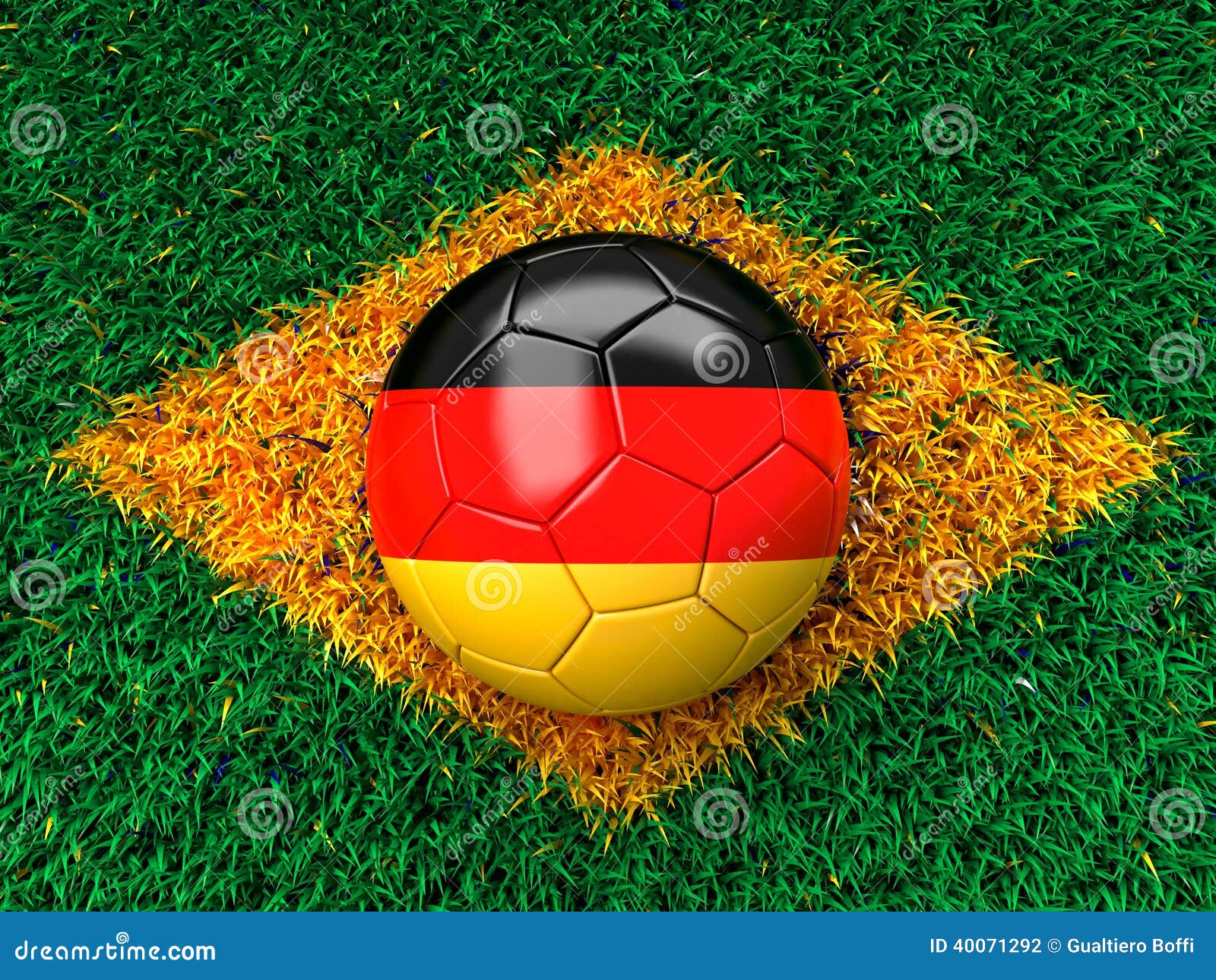German soccer ball stock illustration. Illustration of flag - 40071292