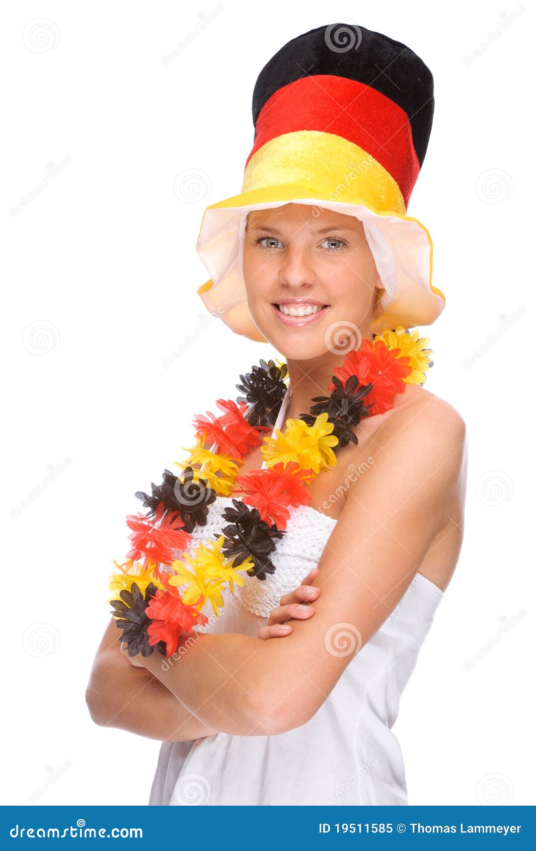 German soccer fan stock image. Image of holding, cheerful - 19511585