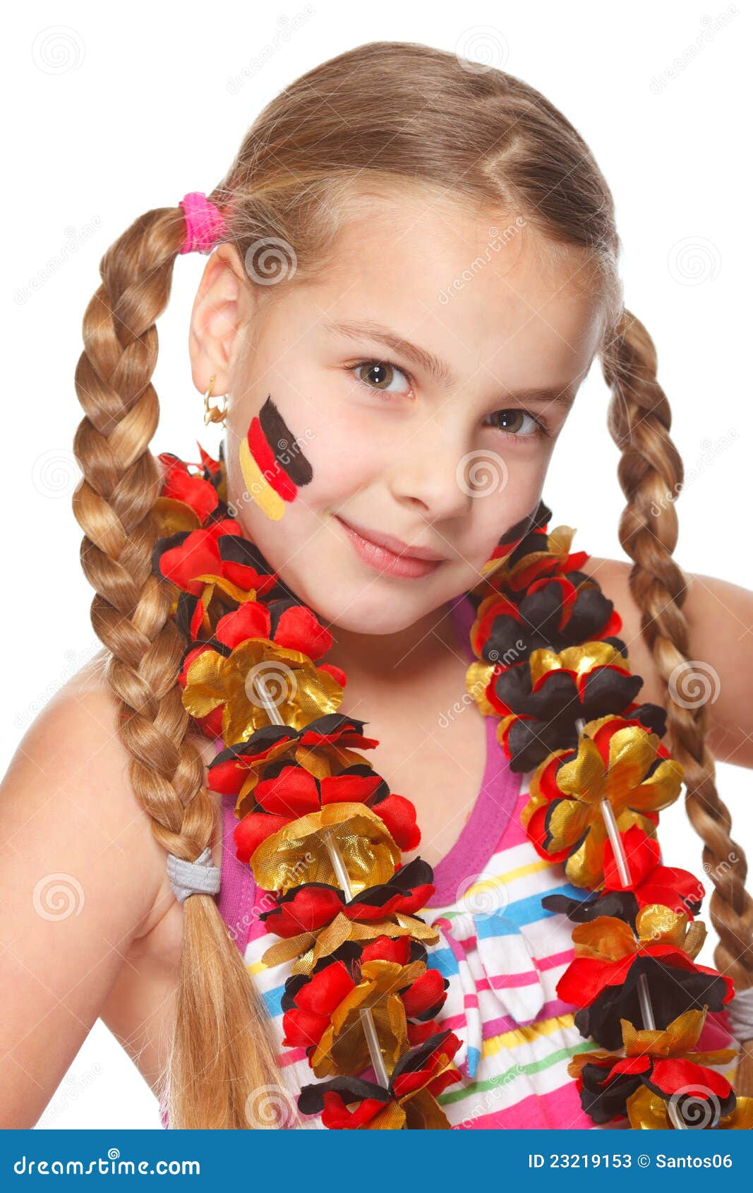 German soccer fan portrait stock image. Image of blond - 23219153