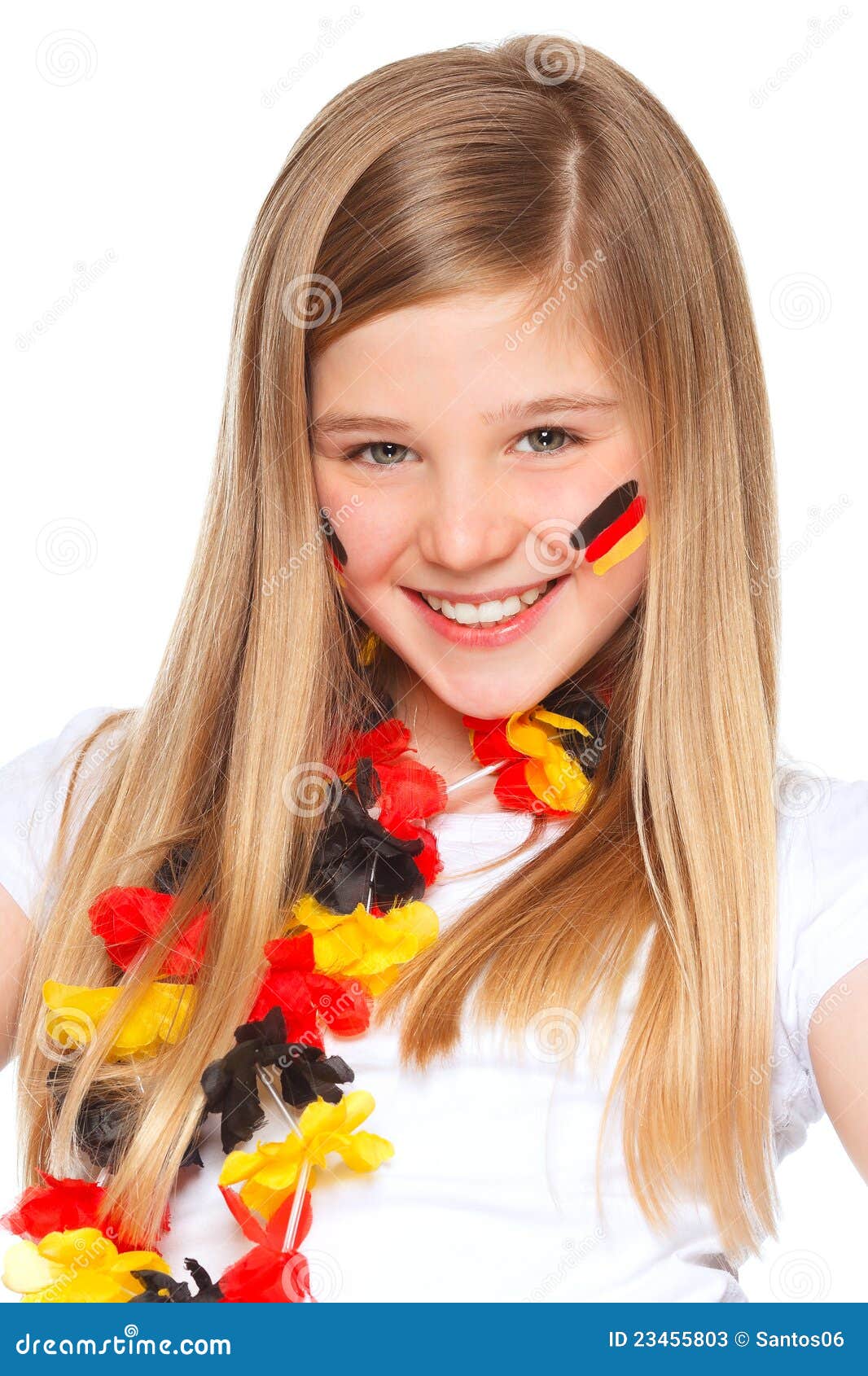German soccer fan smiling stock image. Image of face - 23455803
